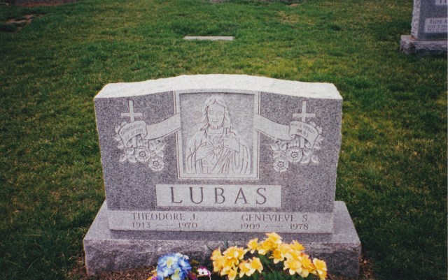 Tombstone Tuesday – Theodore and Genevieve Lubas – GenealogySisters