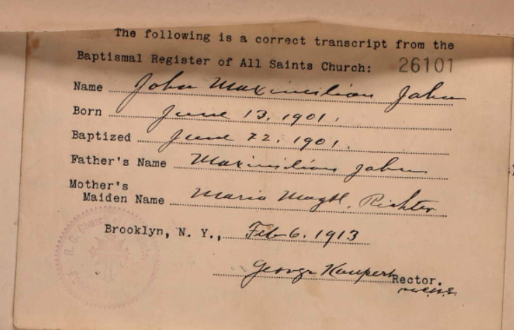 John Jahn – GenealogySisters